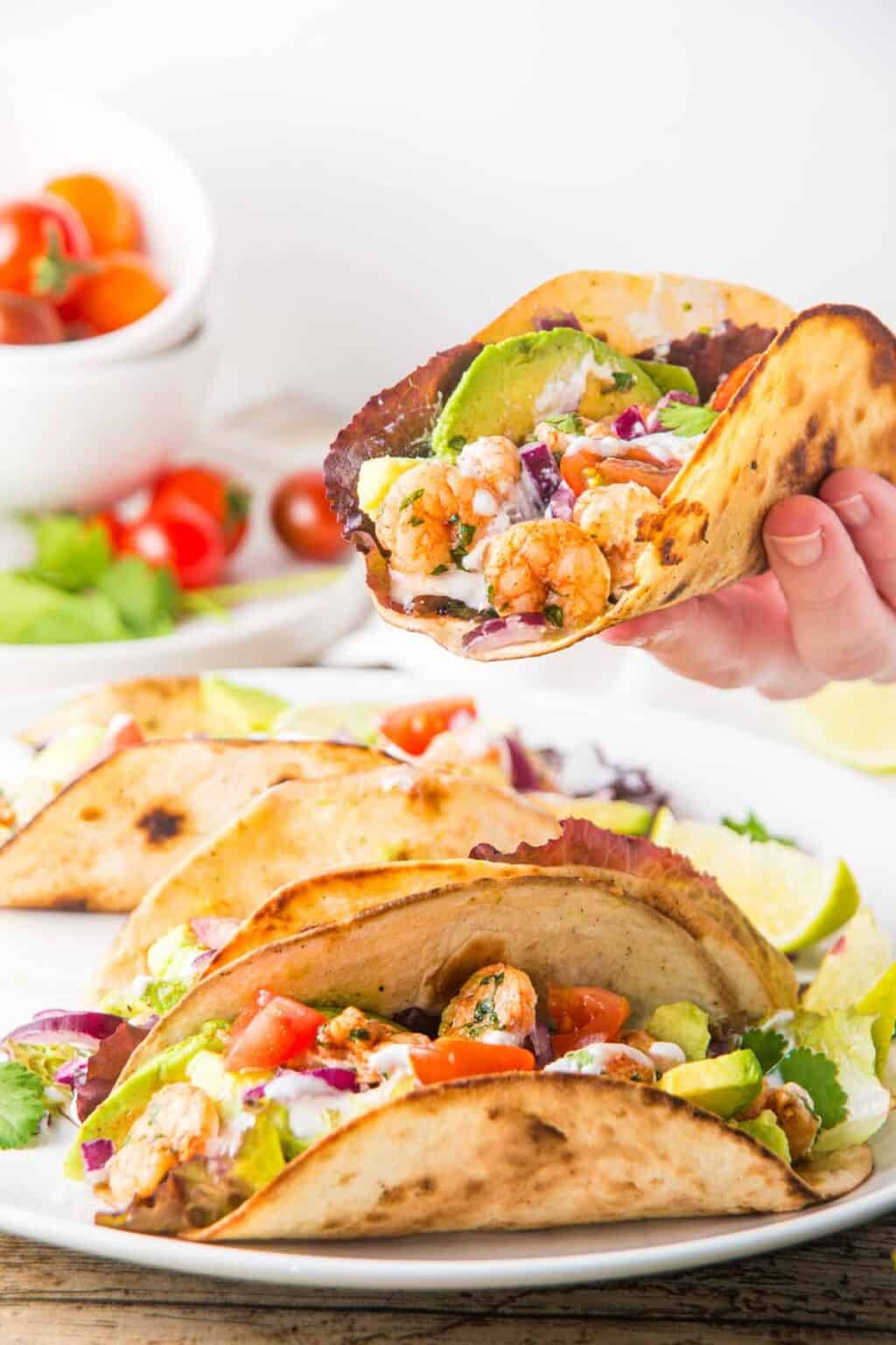 Spicy Shrimp Tacos (15 Minutes!)