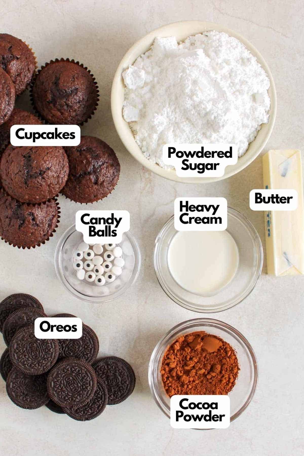 Fun Halloween Bat Oreo Cupcakes - Hungry Cooks Kitchen