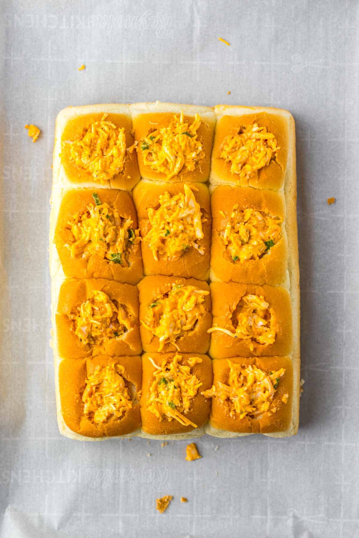 Loaded Buffalo Chicken Rolls - Hungry Cooks Kitchen