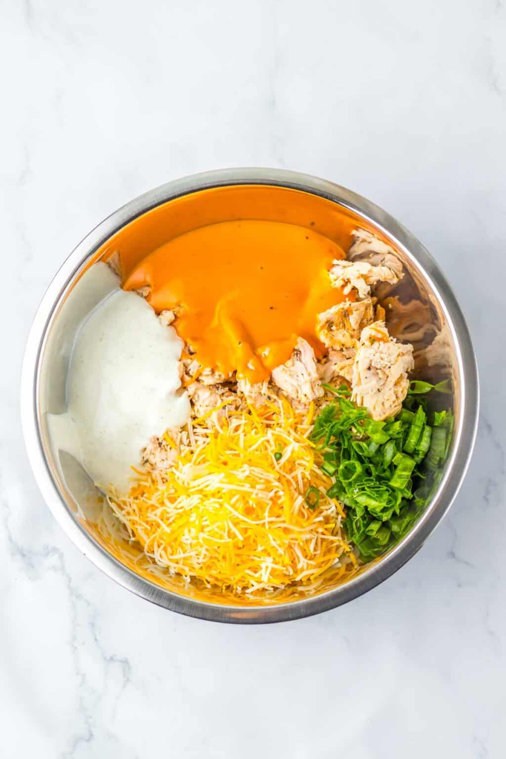 Loaded Buffalo Chicken Rolls - Hungry Cooks Kitchen