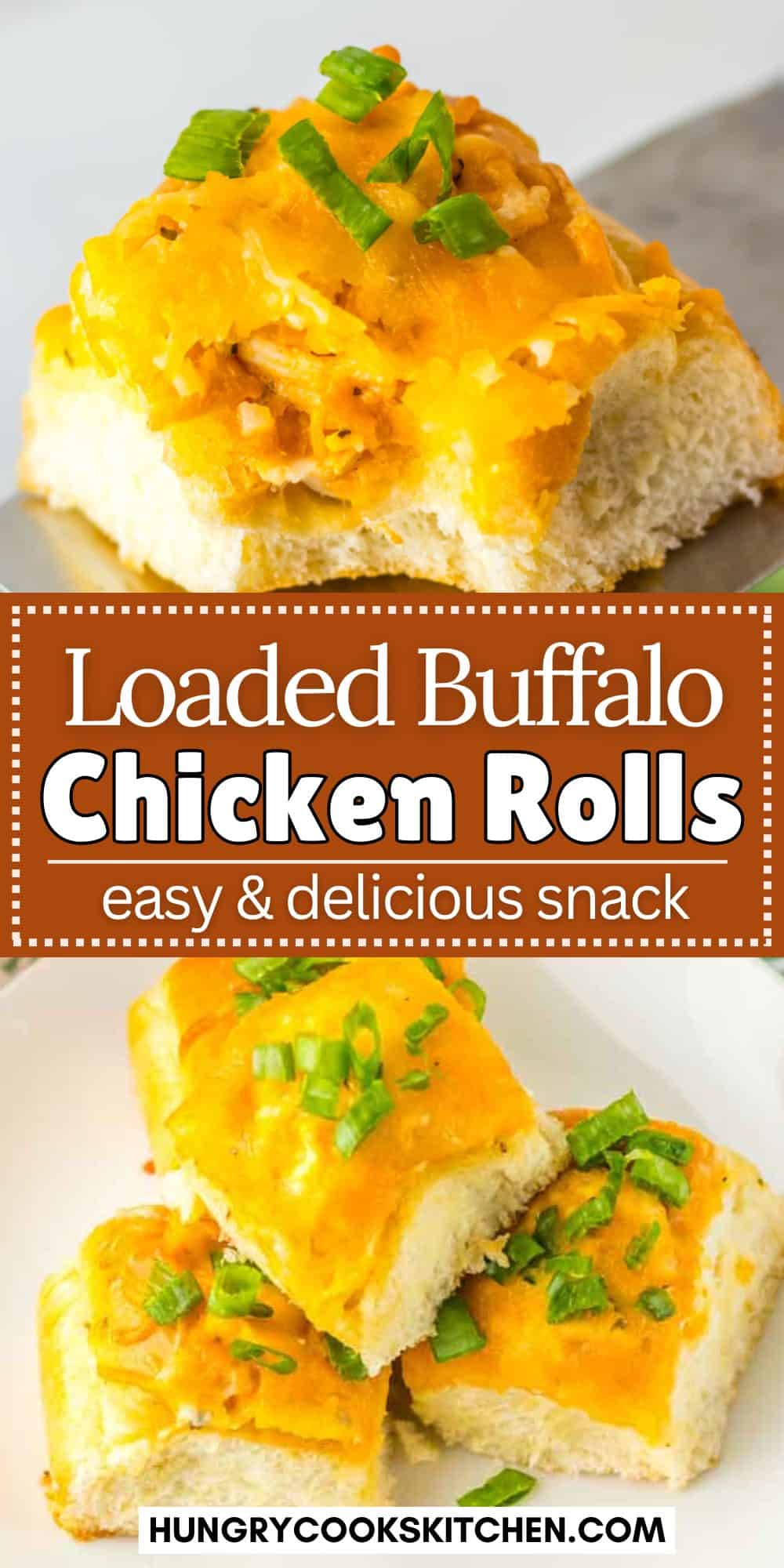 Loaded Buffalo Chicken Rolls - Hungry Cooks Kitchen
