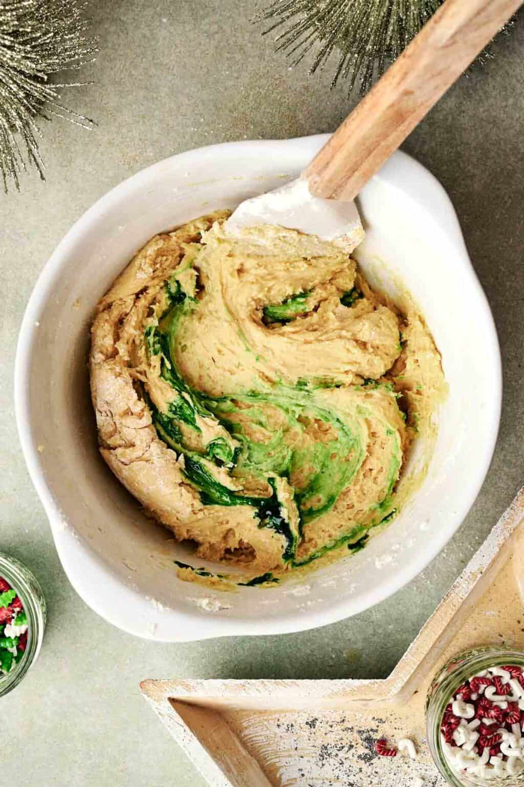 Grinch Crinkle Cookies - Hungry Cooks Kitchen