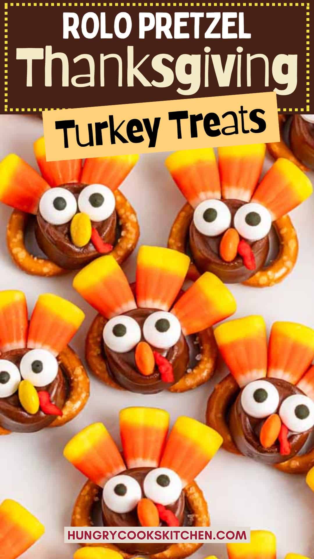 Fun Rolo Pretzel Thanksgiving Turkeys Recipe - Hungry Cooks Kitchen