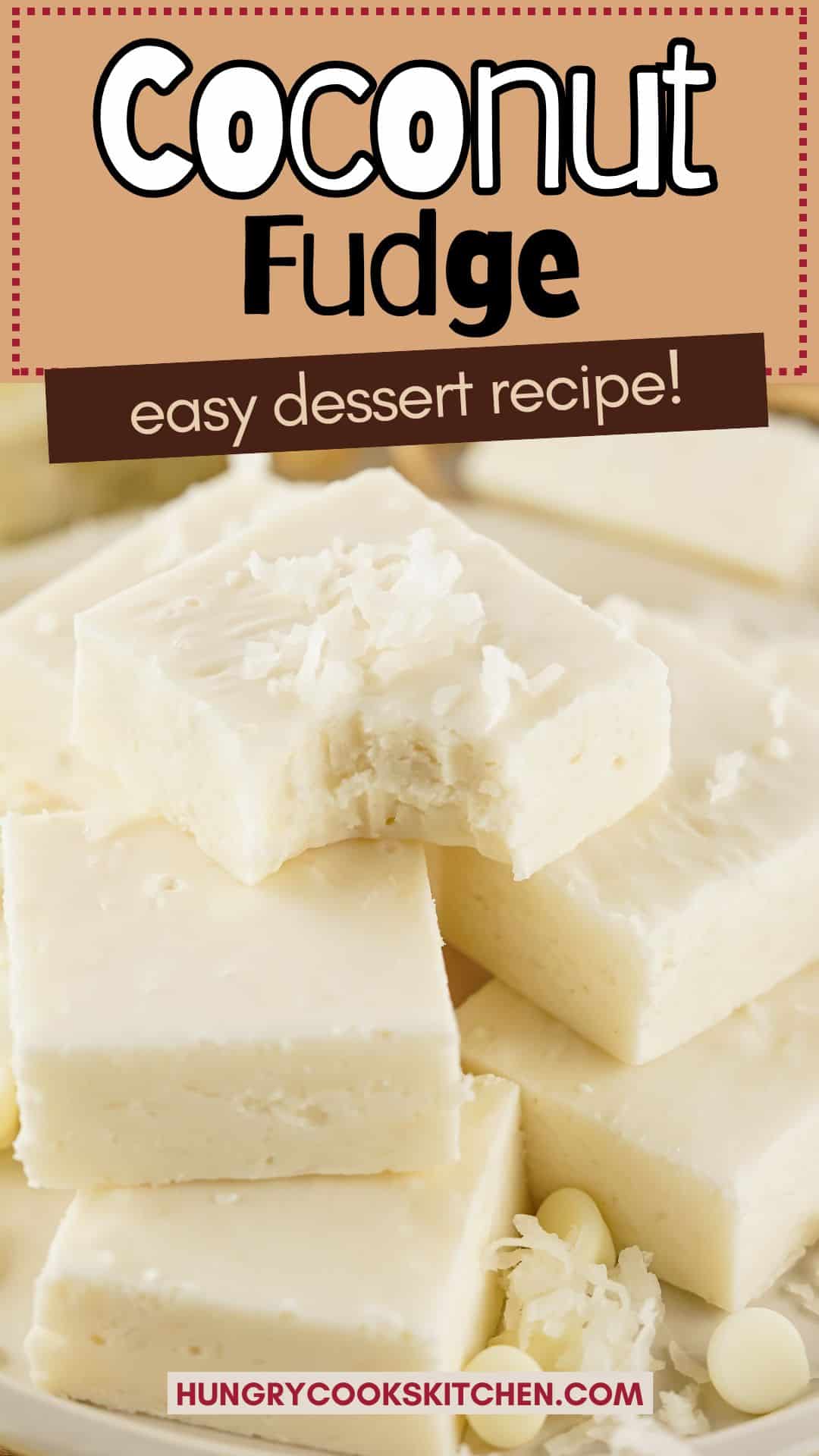 4-Ingredient Coconut Fudge Recipe