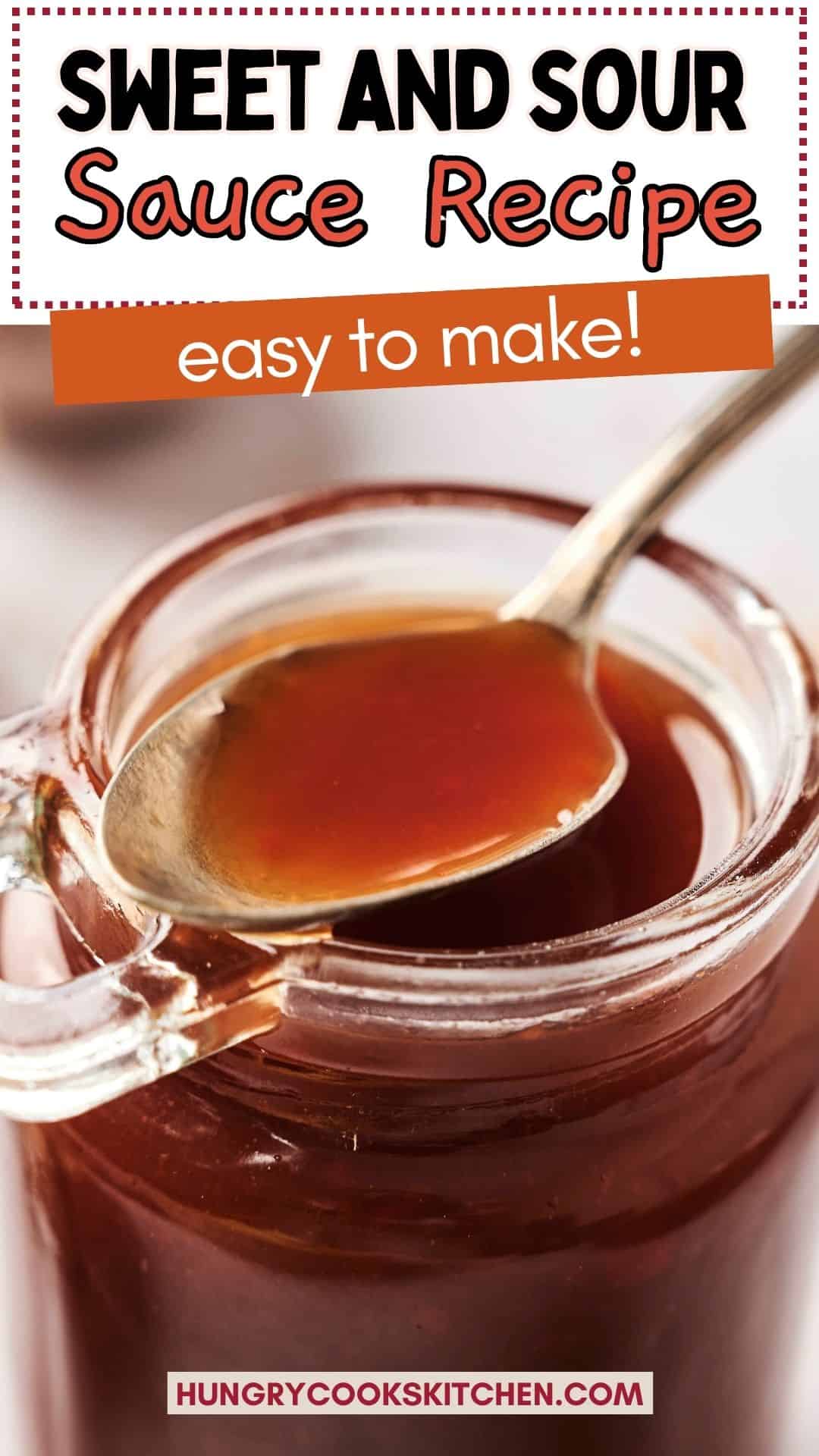 Sweet and Sour Sauce Recipe