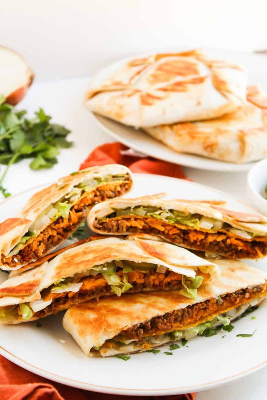 Big Mac Crunchwraps - Hungry Cooks Kitchen