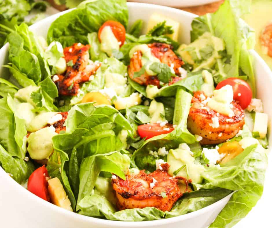 Blackened Shrimp Salad Recipe - Hungry Cooks Kitchen