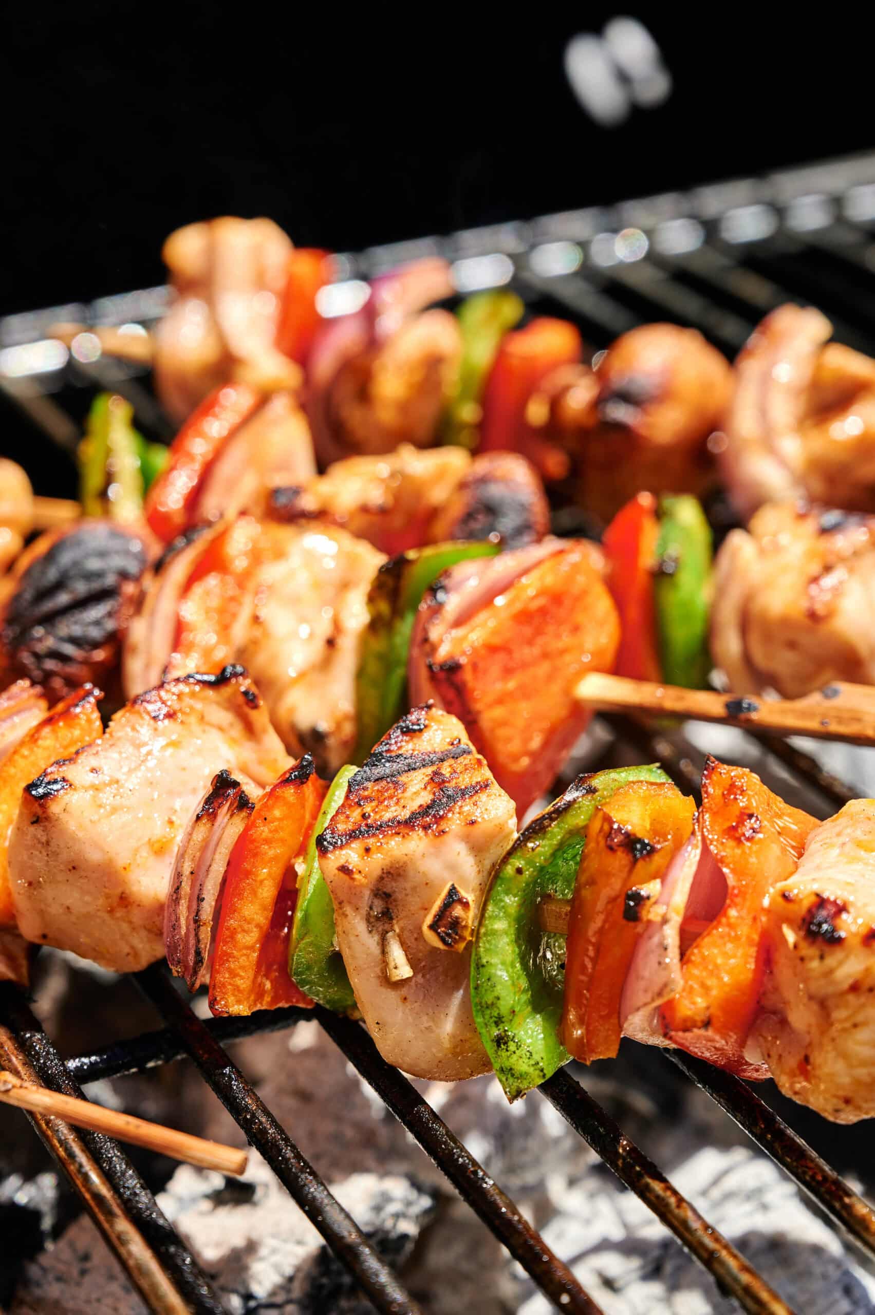 Grilled Chicken Kabobs - Hungry Cooks Kitchen