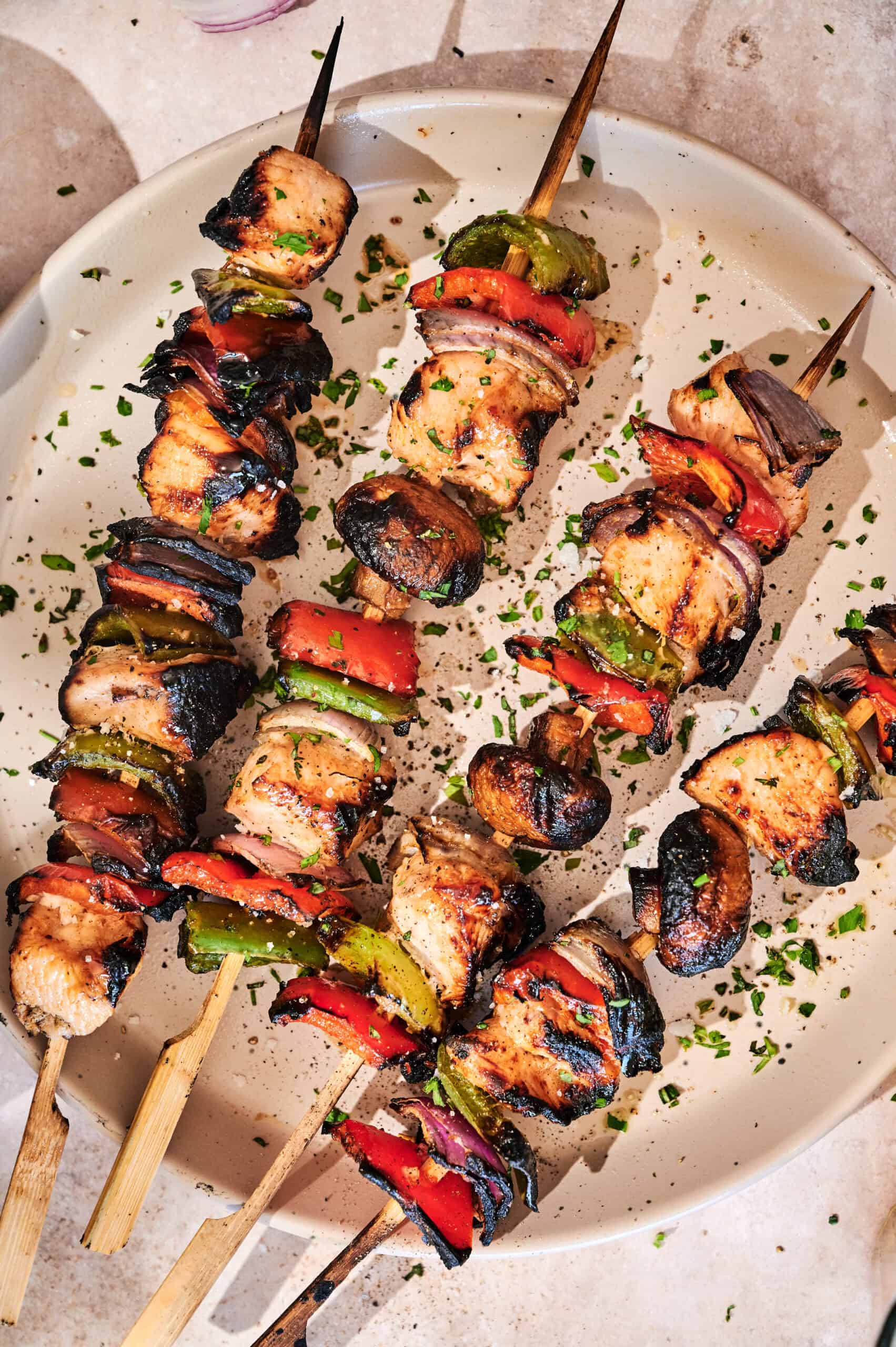 Grilled Chicken Kabobs - Hungry Cooks Kitchen