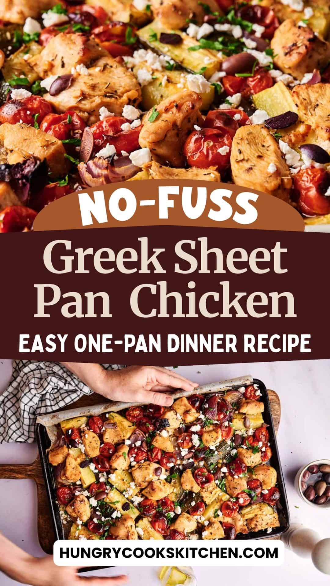 Easy Greek Sheet Pan Chicken Recipe - Hungry Cooks Kitchen