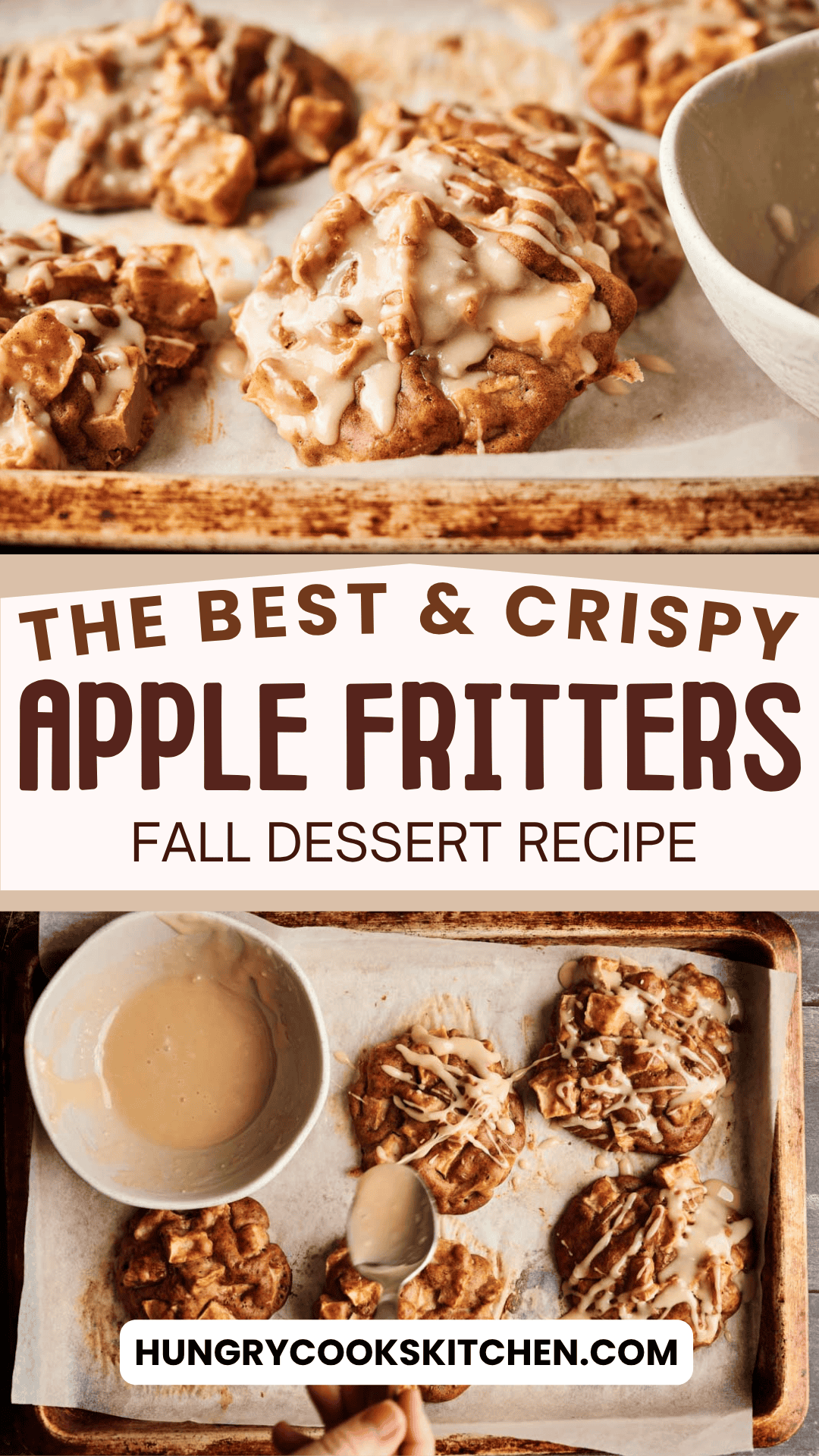 No Fuss Apple Fritters Recipe - Fall Snack - Hungry Cooks Kitchen