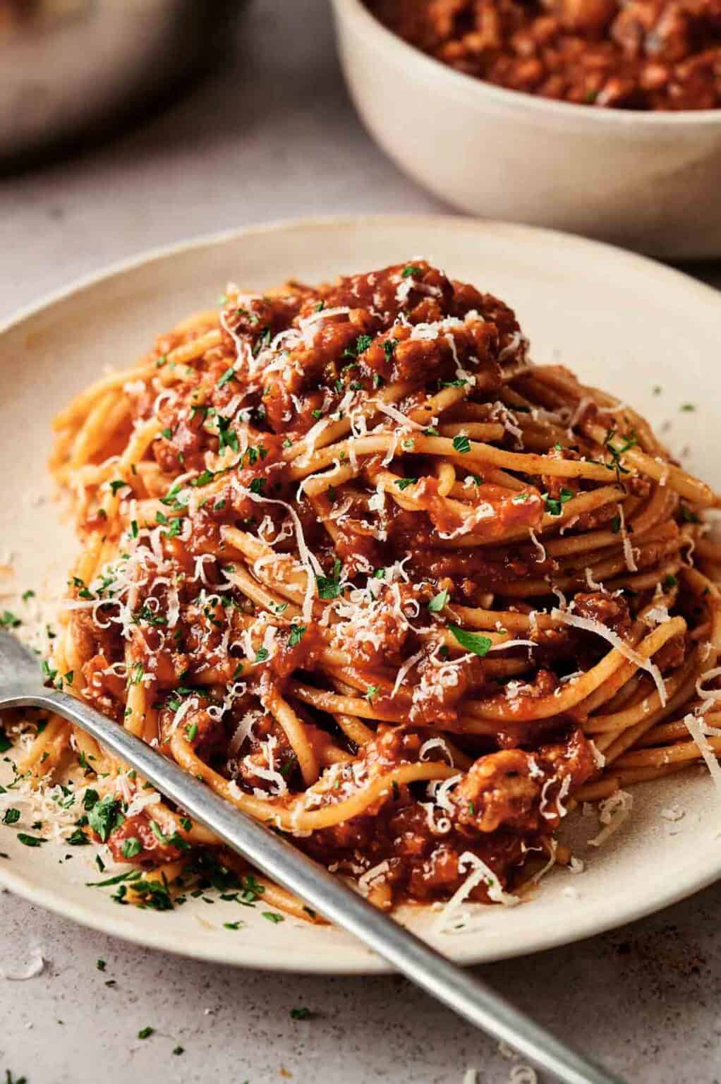 Easy Leftover Turkey Bolognese Recipe - Hungry Cooks Kitchen
