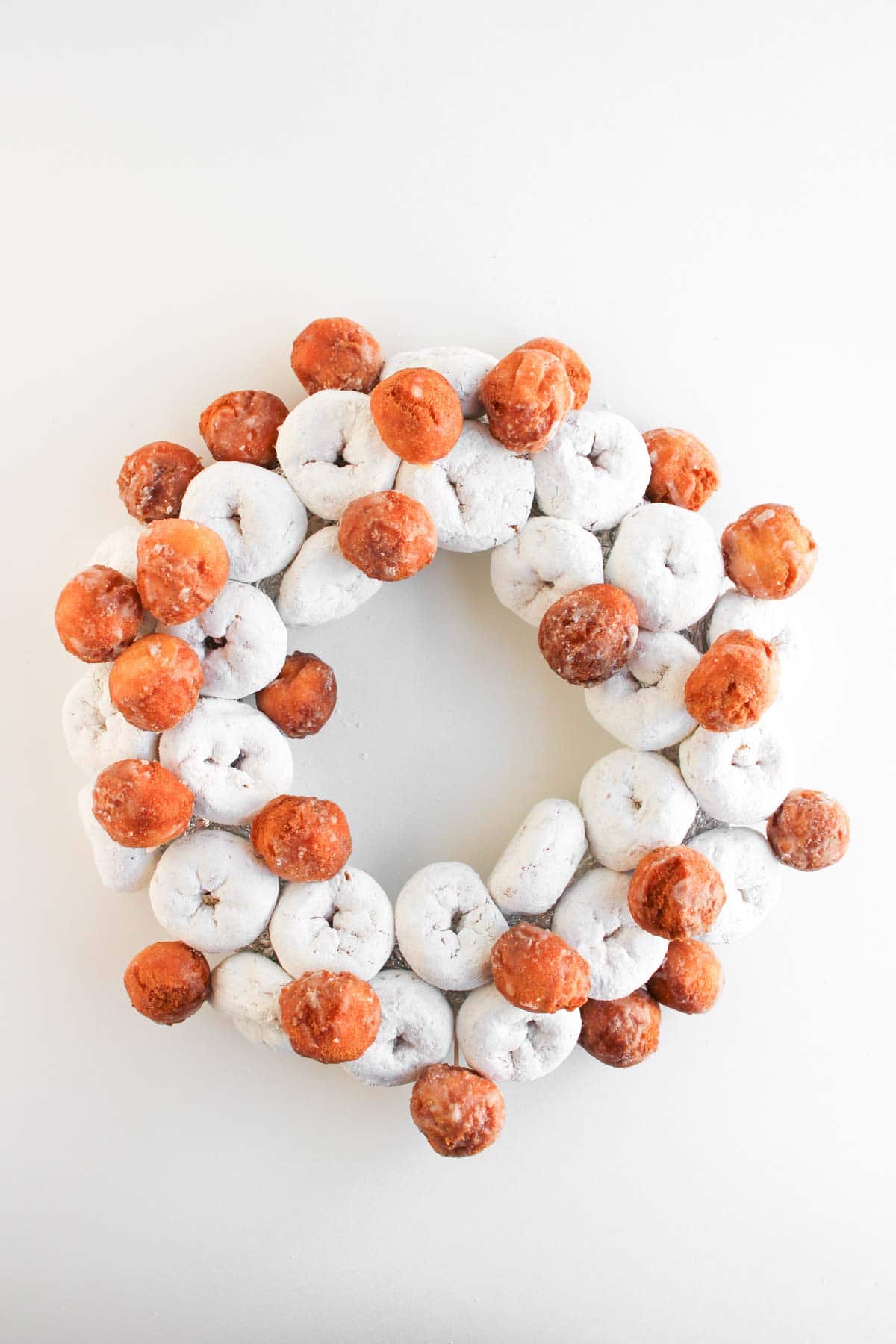How to Make Festive Christmas Donut Wreath - Hungry Cooks Kitchen
