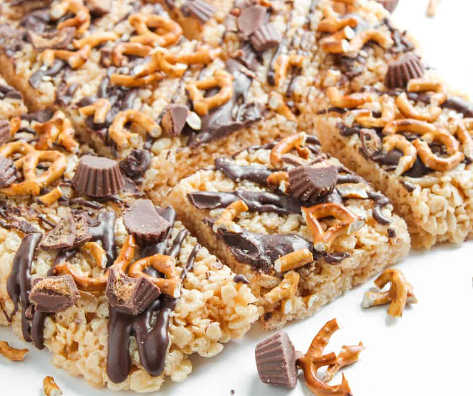 Best No-Bake Chocolate Peanut Butter Rice Krispies - Hungry Cooks Kitchen