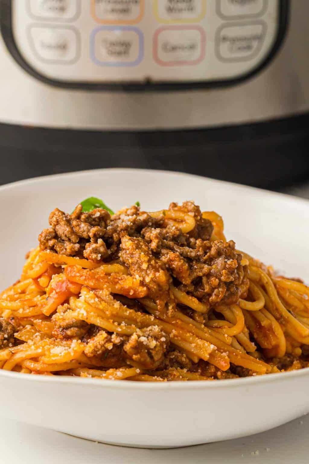 Best Homemade Instant Pot Spaghetti Recipe - Hungry Cooks Kitchen