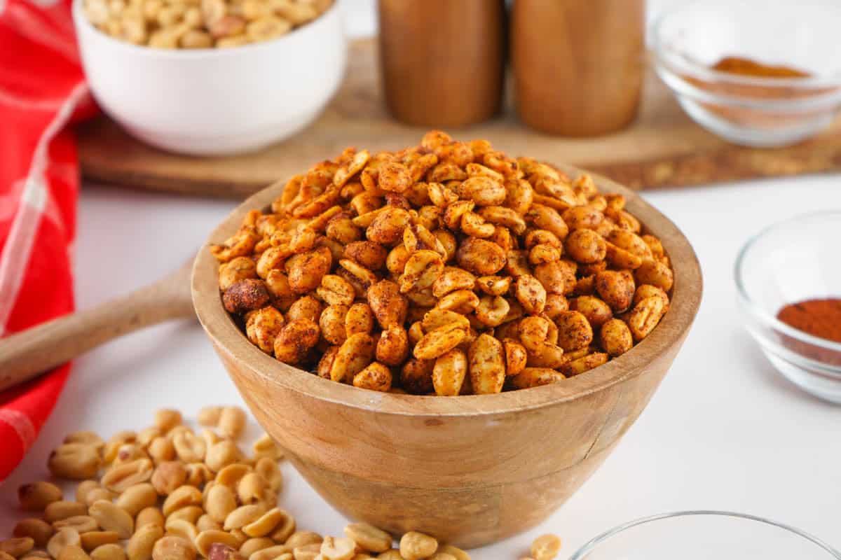Homemade Spicy Peanuts Recipe - Hungry Cooks Kitchen