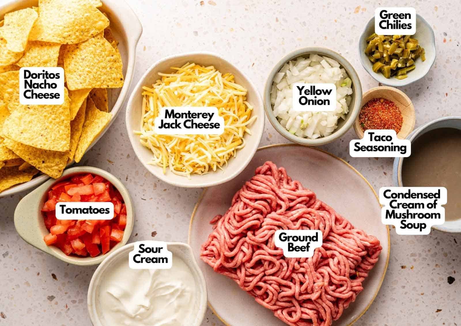 Cheesy Dorito Casserole with Ground Beef - Hungry Cooks Kitchen